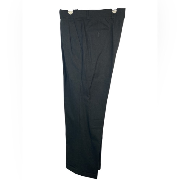 Stafford | Pants | Stafford 0 Worsted Wool Black Pleated And Cuffed ...